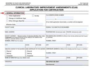 How to Apply for CLIA Certification – Filling out CMS-116