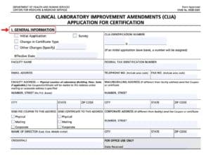 How to Apply for CLIA Certification – Filling out CMS-116