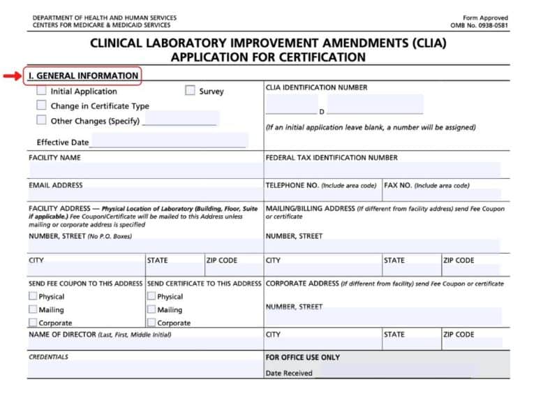 How to Apply for CLIA Certification – Filling out CMS-116